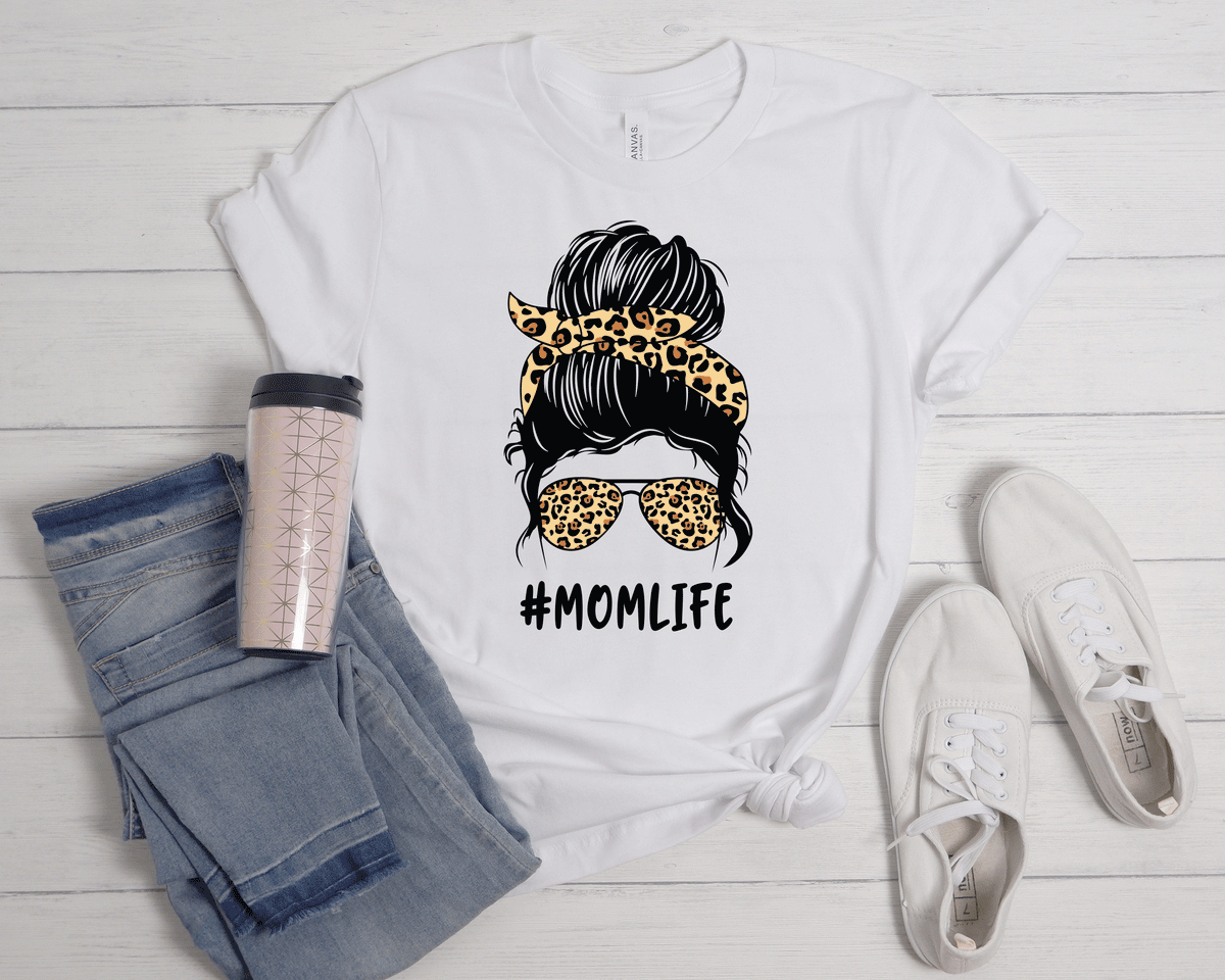 T-shirt Mom life léopard – Atelier Rose Gold